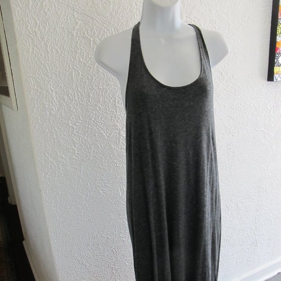 Splendid | Dresses | New Splendid Gray Metallic Jersey Knit Racer Back ...